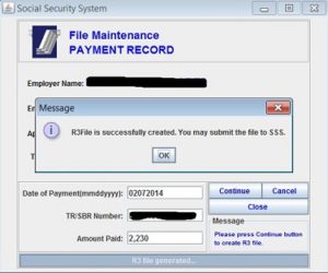 SSS R3 Program Installation R3 File Generator Library