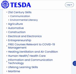 TESDA Online Program Courses Offered in 2025 for FREE