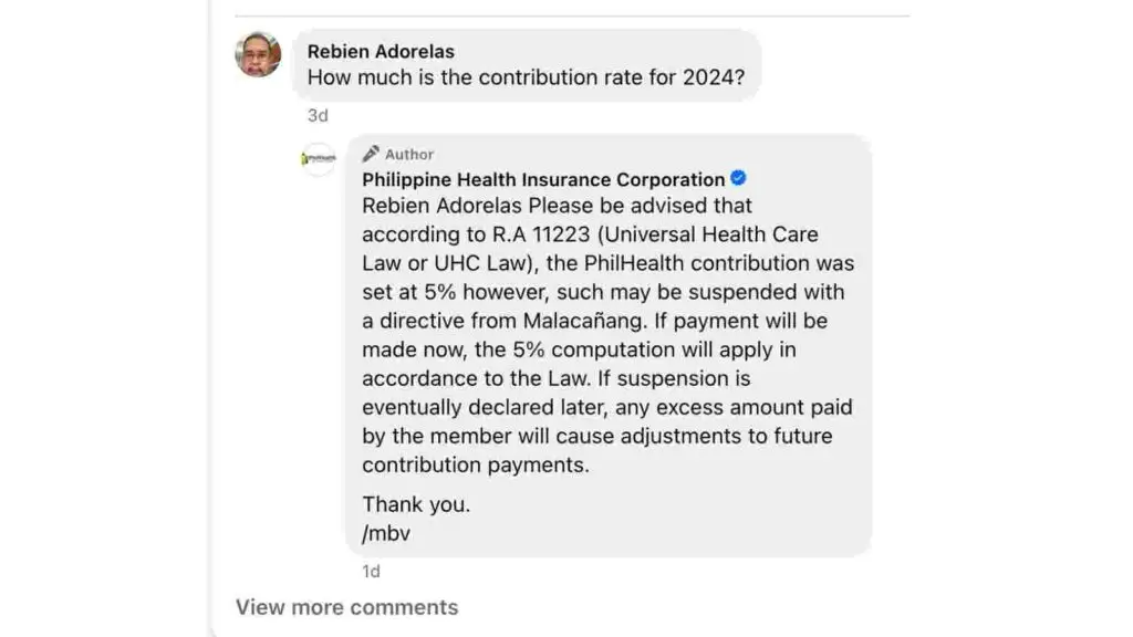 New Philhealth Contribution Table 2025