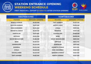 MRT Stations List in Order: From North to South (North Ave. to Taft)